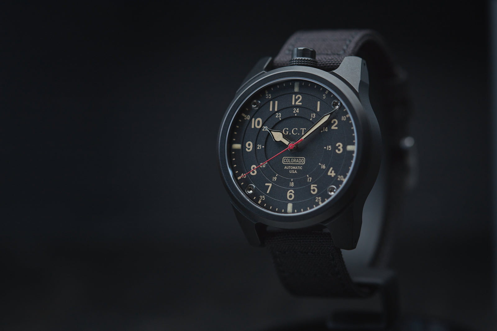 The GCT - DLC Black Case - Matte Dial